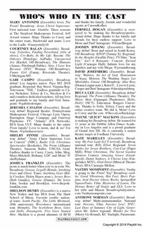 Flip Through the Opening Night Playbill for The Prom on Broadway | Playbill