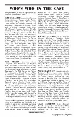 Flip Through the Harry Potter and the Cursed Child Opening Night ...