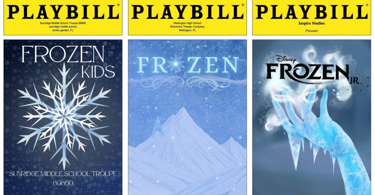 10 Frozen PLAYBILLDER Covers for a Snowy Day | Playbill
