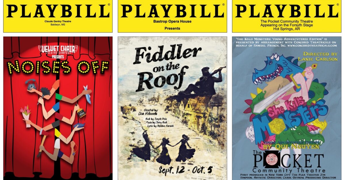 Fiddler on the Roof, She Kills Monsters, and More Creative PLAYBILLDER ...