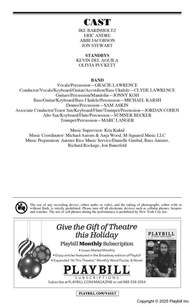 All Out: Comedy About Ambition (Broadway, Nederlander Theatre, 2025 ...