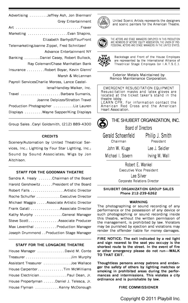 The Young Man from Atlanta (Broadway, Longacre Theatre, 1997) | Playbill