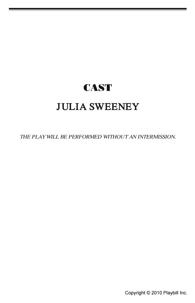 Julia Sweeney's God Said "Ha!" (Broadway, Lyceum Theatre, 1996) | Playbill