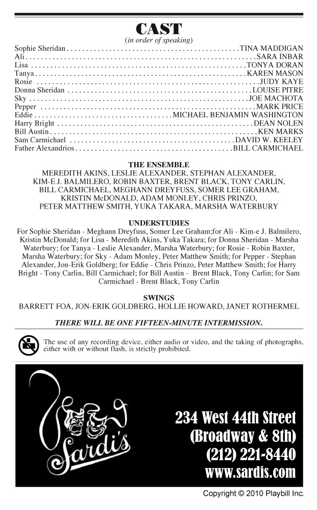 Mamma Mia! (Broadway, Broadhurst Theatre, 2001) | Playbill
